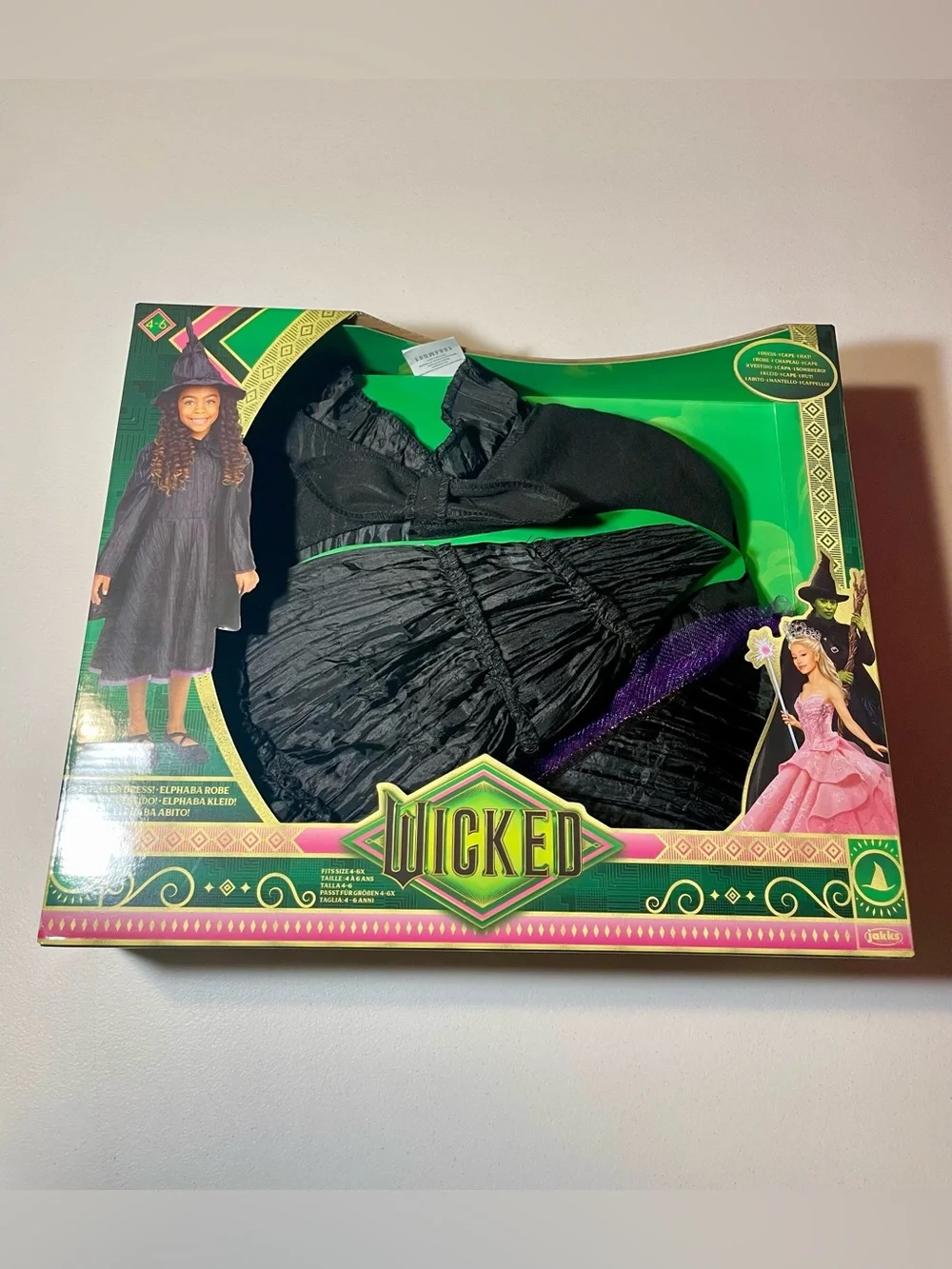 Jakks Pacific | Costumes | Wicked Movie Elphaba Costume Set Dress Hat ...